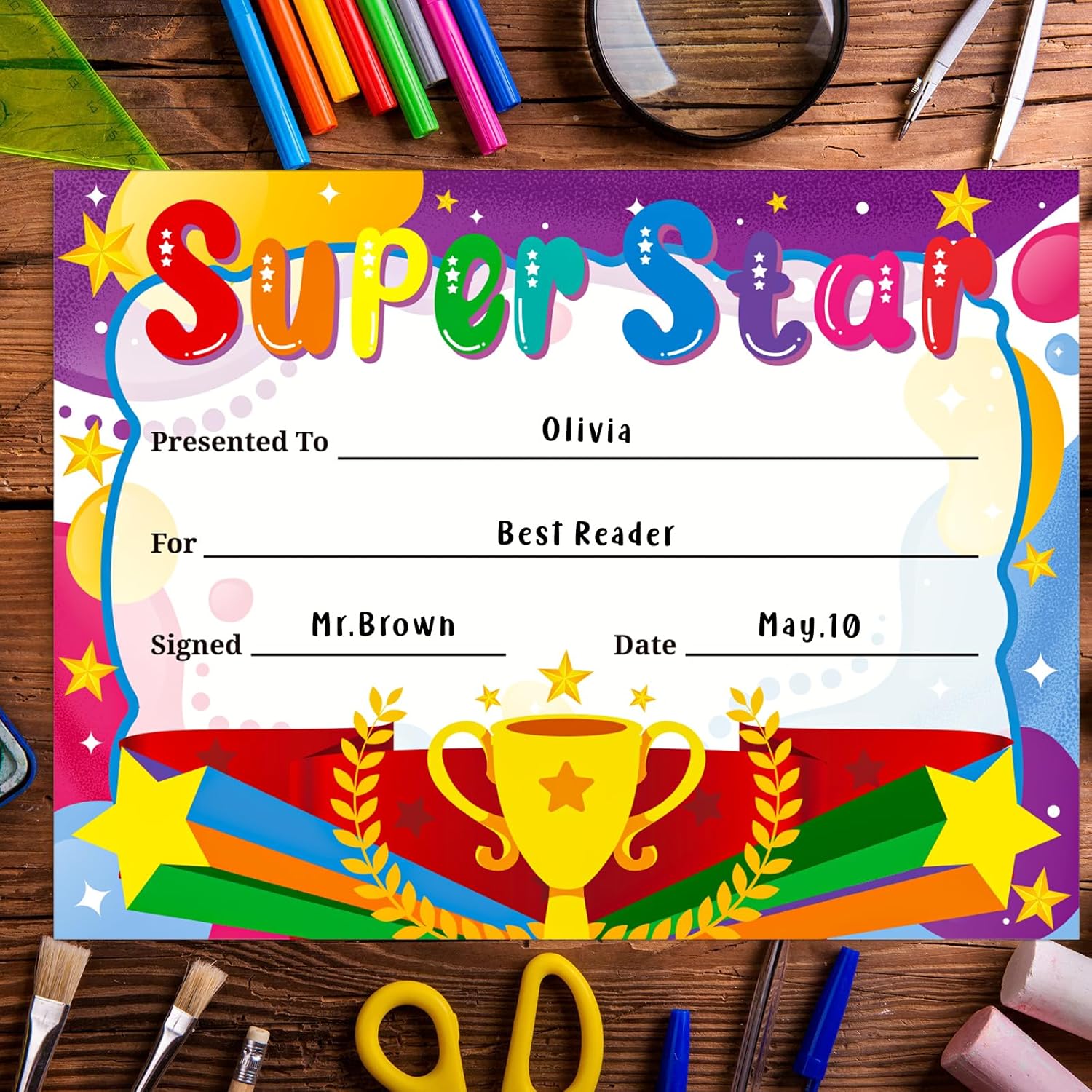 30PCS Super Star Rewards Award Certificates for Kids Philippines | Ubuy