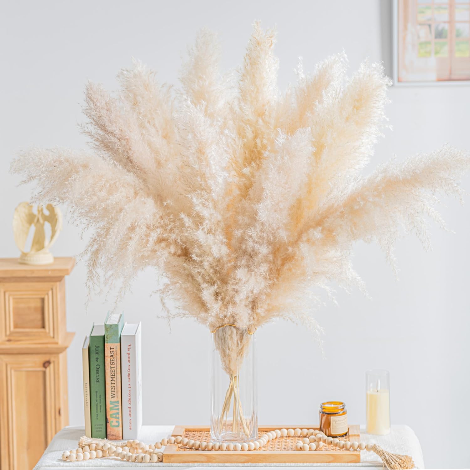 Amazon.com: Tall Pampas Grass Boho Decor Natural Home Decor Phragmites ...