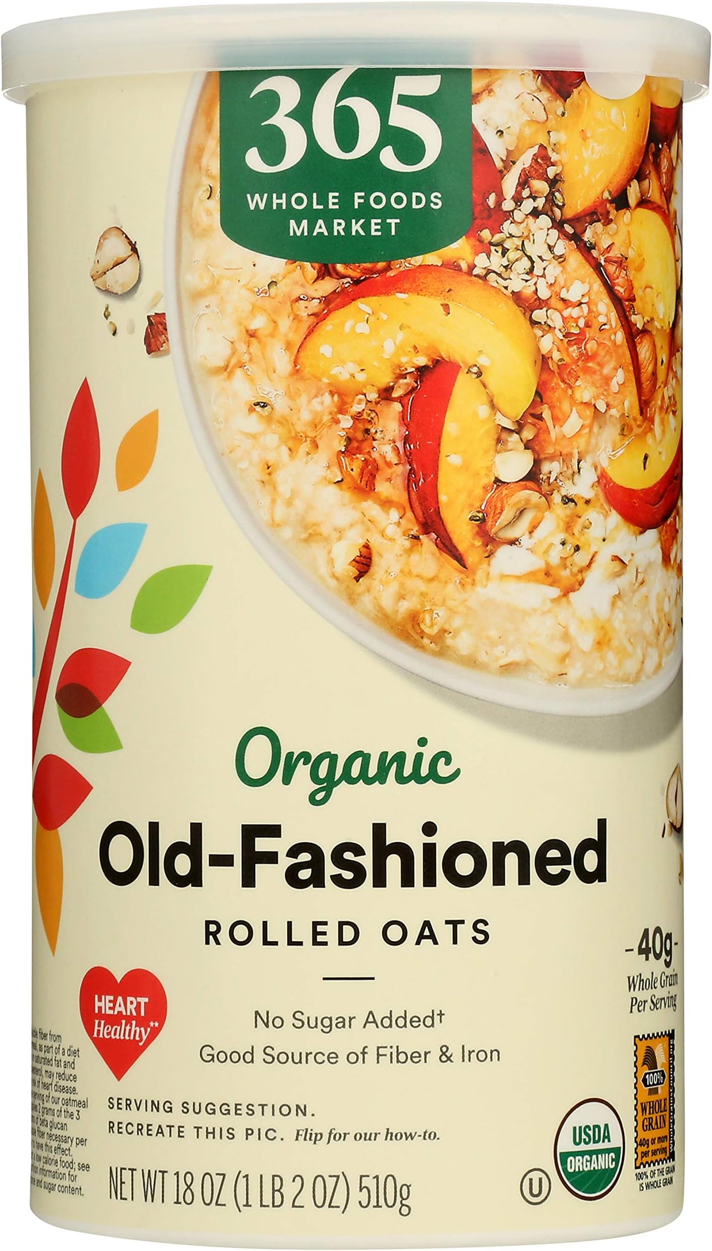 Amazon.com: Millville Rolled Oats Hearty 100% Whole Grain Oats Quick ...