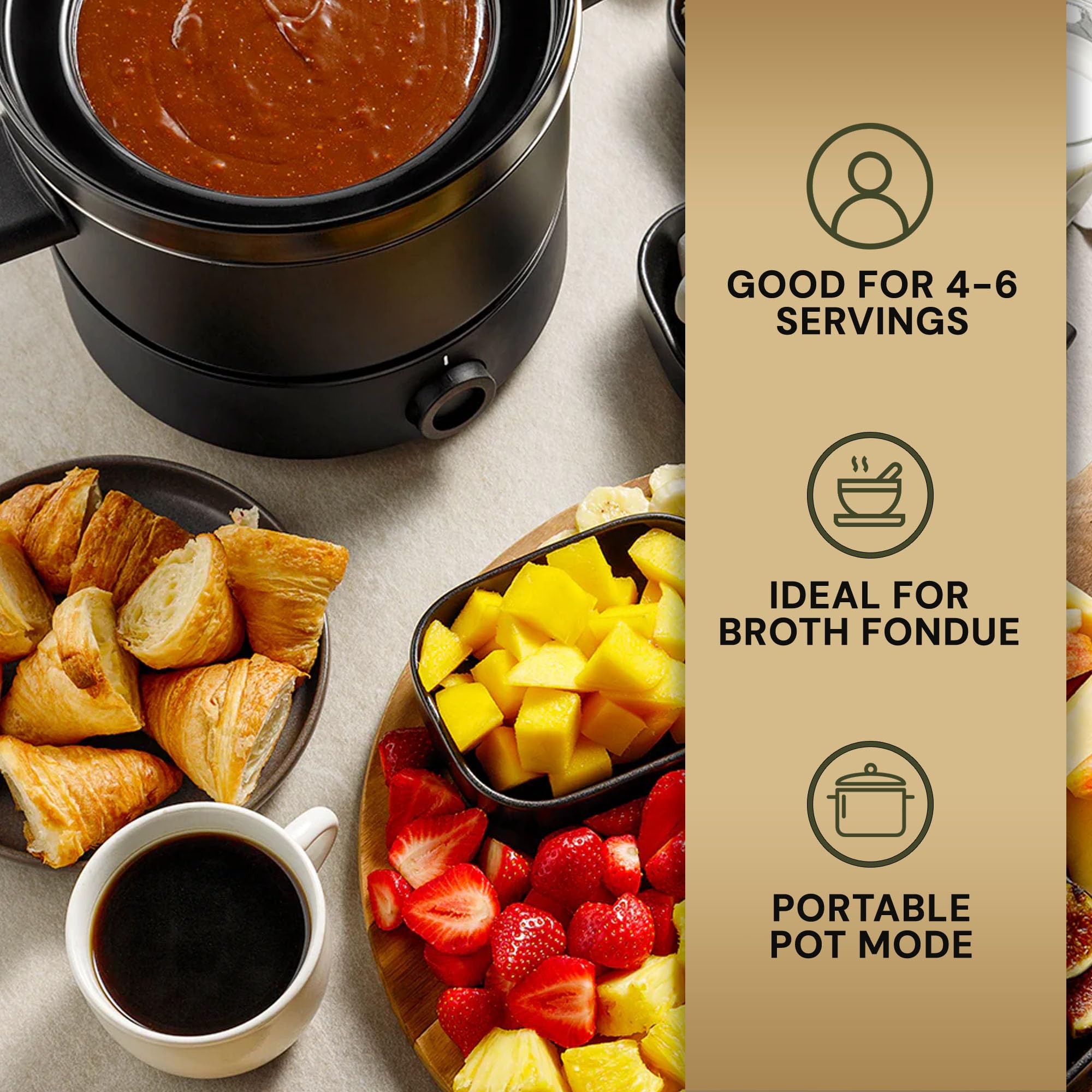 Snapklik.com : Evolution Electric Fondue Set, By Fondussimo Made For ...