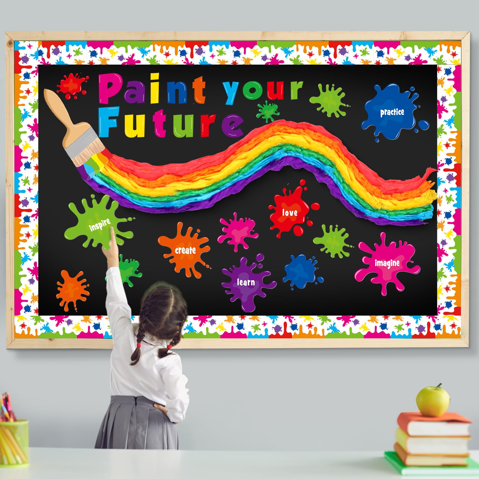 Snapklik.com : 62 Pcs Paint Your Future Bulletin Board Painting Art ...