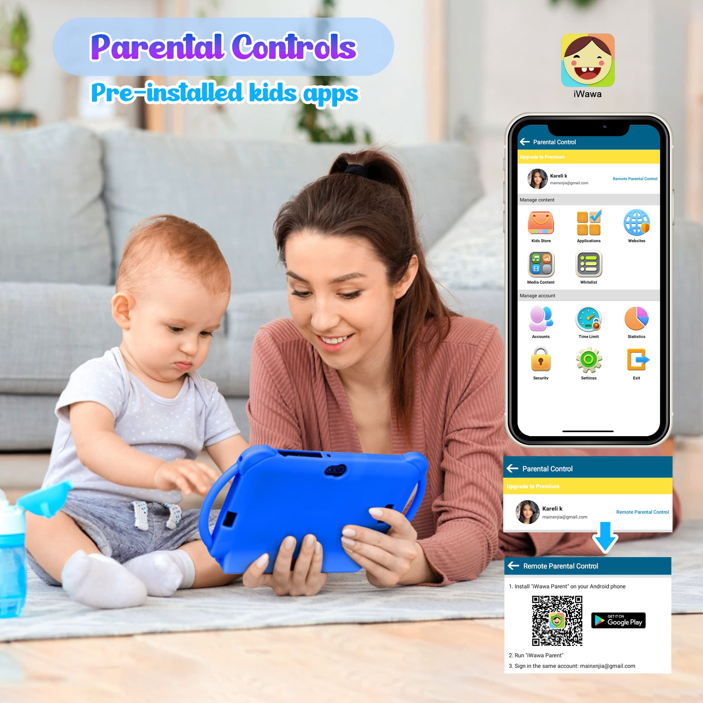 ATMPC Kids Tablet, 7 inch Tablet for Kids, 32GB ROM 3GB RAM Android 11. ...