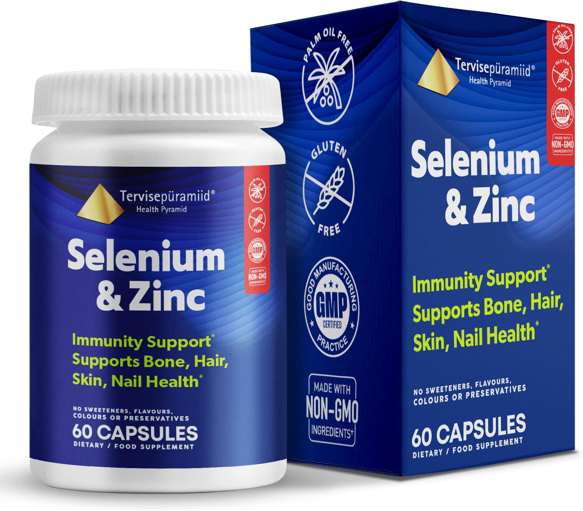 Amazon.com: Health Pyramid Selenium and Zinc Supplement for Nail Growth ...