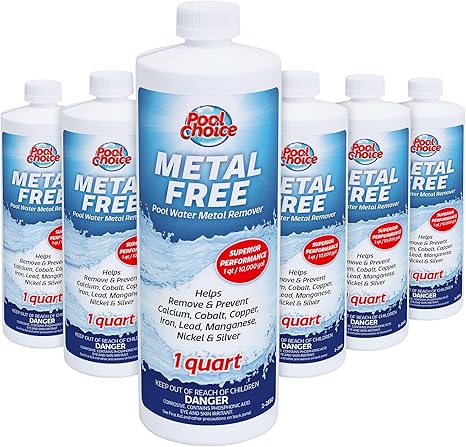Amazon.com : SpaChoice 1-Quart 6-Pack Premium Metal Free Pool Water ...