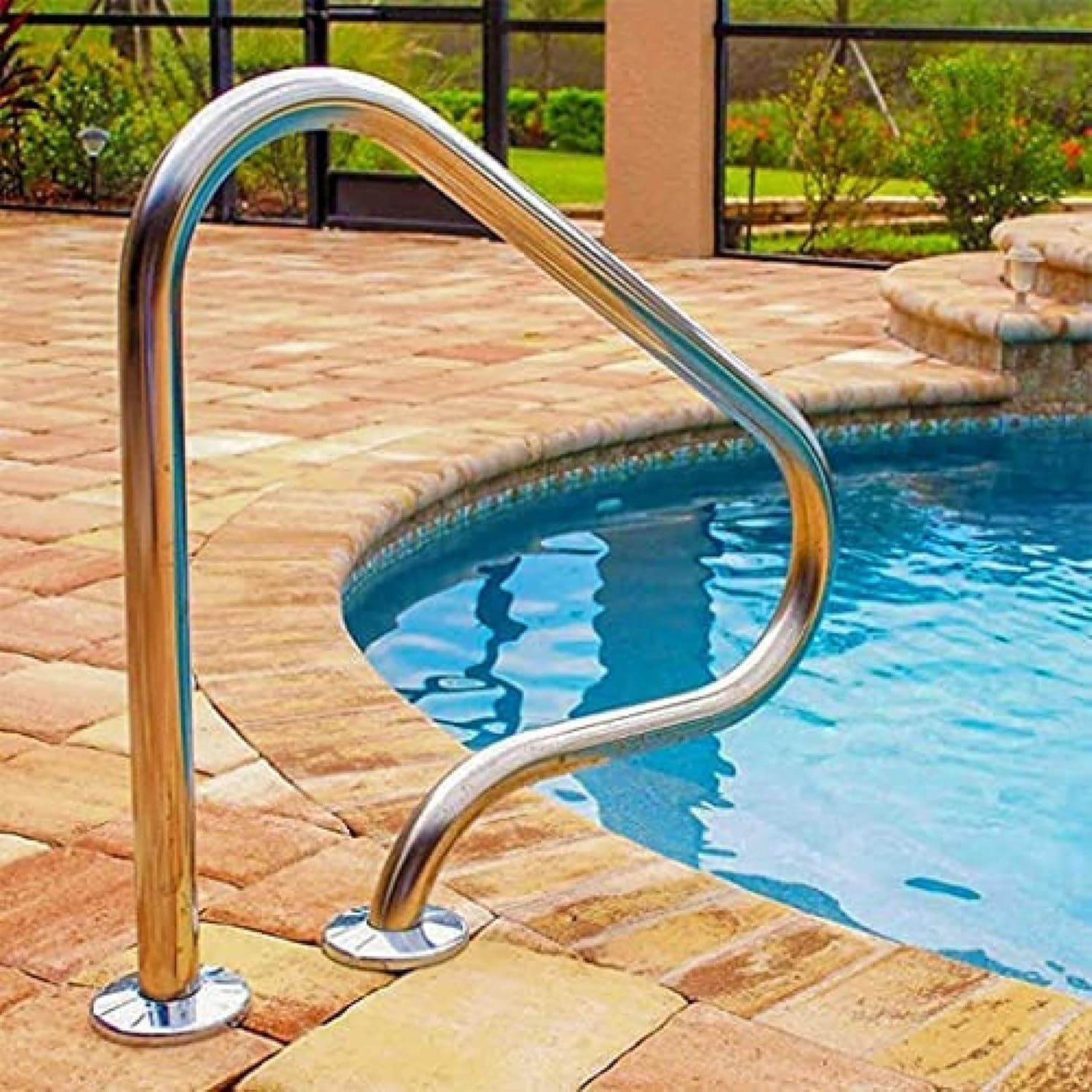 Amazon.com : MAZY·URBAN Swimming Pool Handrails, 3-Bend Swimming Pool Safety Handrails, Perfect ...