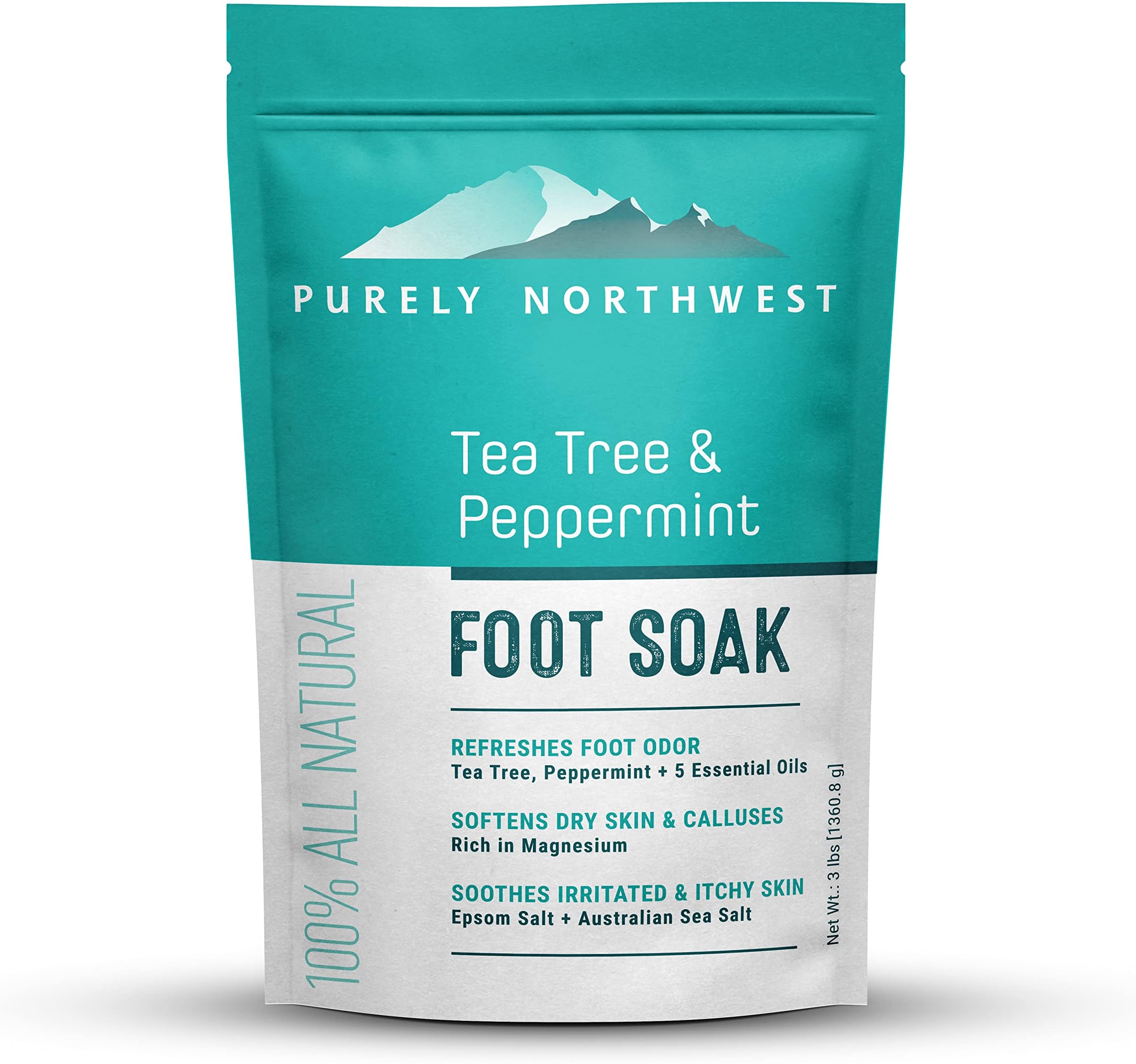 Amazon.com: Purely Northwest-Tea Tree Oil & Peppermint Foot Soak with ...