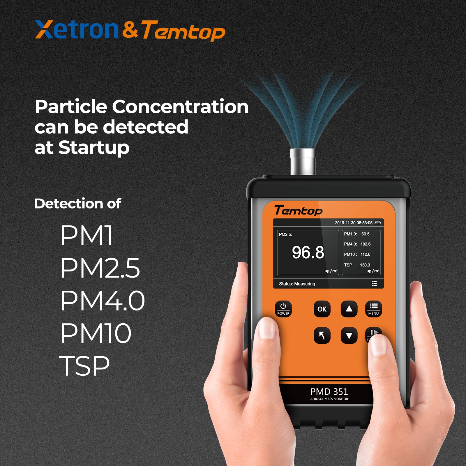 Snapklik.com : Temtop PMD351 Portable Cleanroom Particle Counters ...