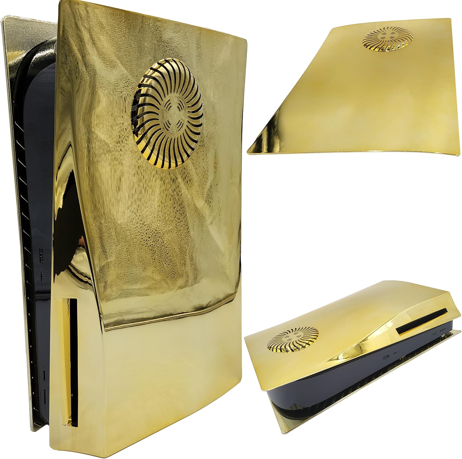 MatoSan® Plaque PS5 Coque PS5 Console Black Facade PS5, PS5 Façades de ...