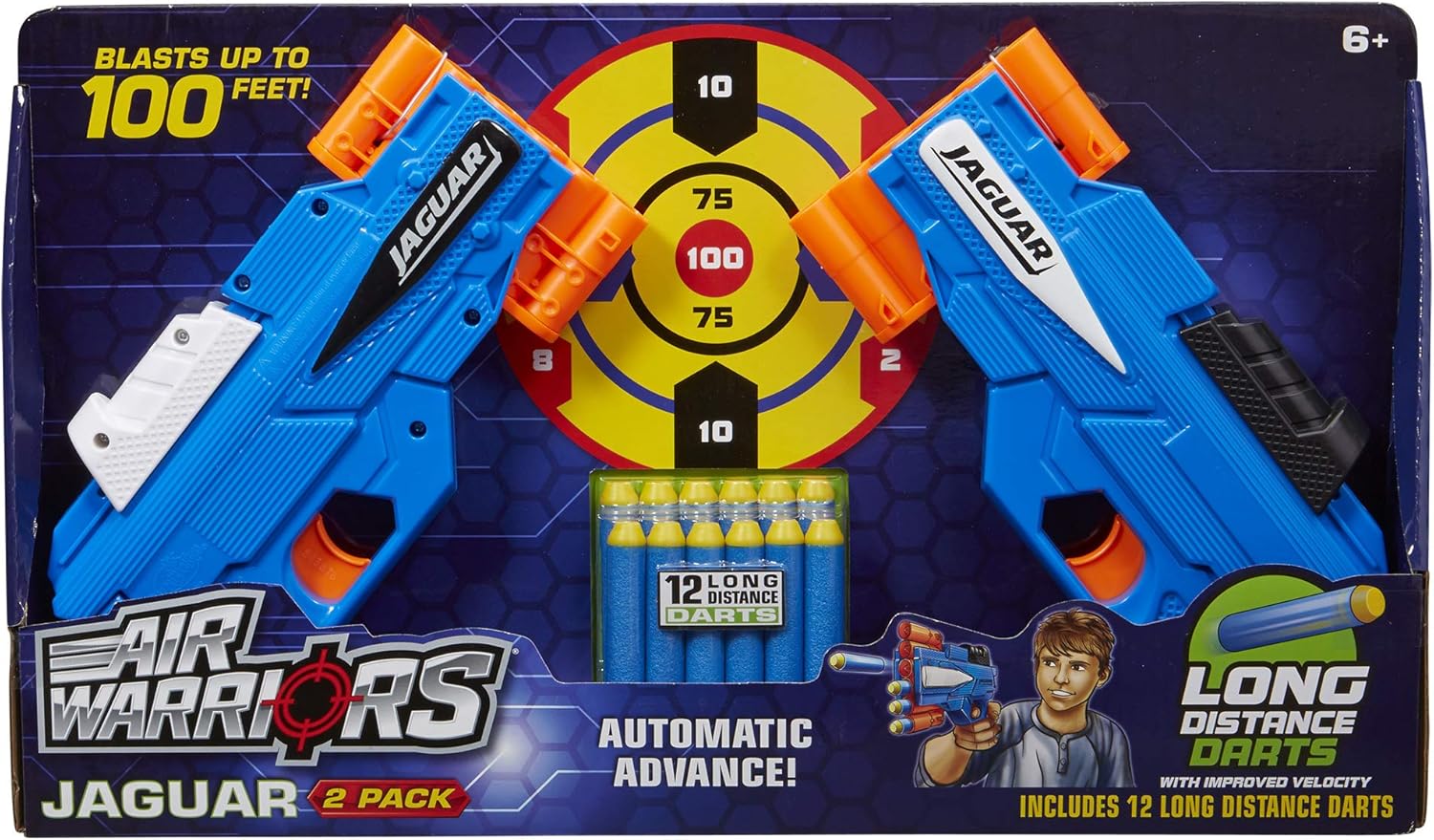 Amazon.com: Air Warriors Jaguar 2-Pack Dart Blaster Set : Toys & Games