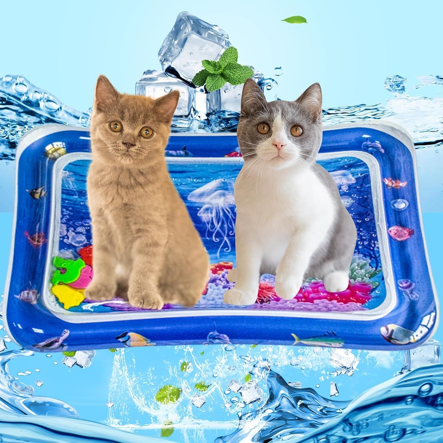 Sensory Play Mat Water Sensory Playmat For Cats,Cat Toys For Bored ...