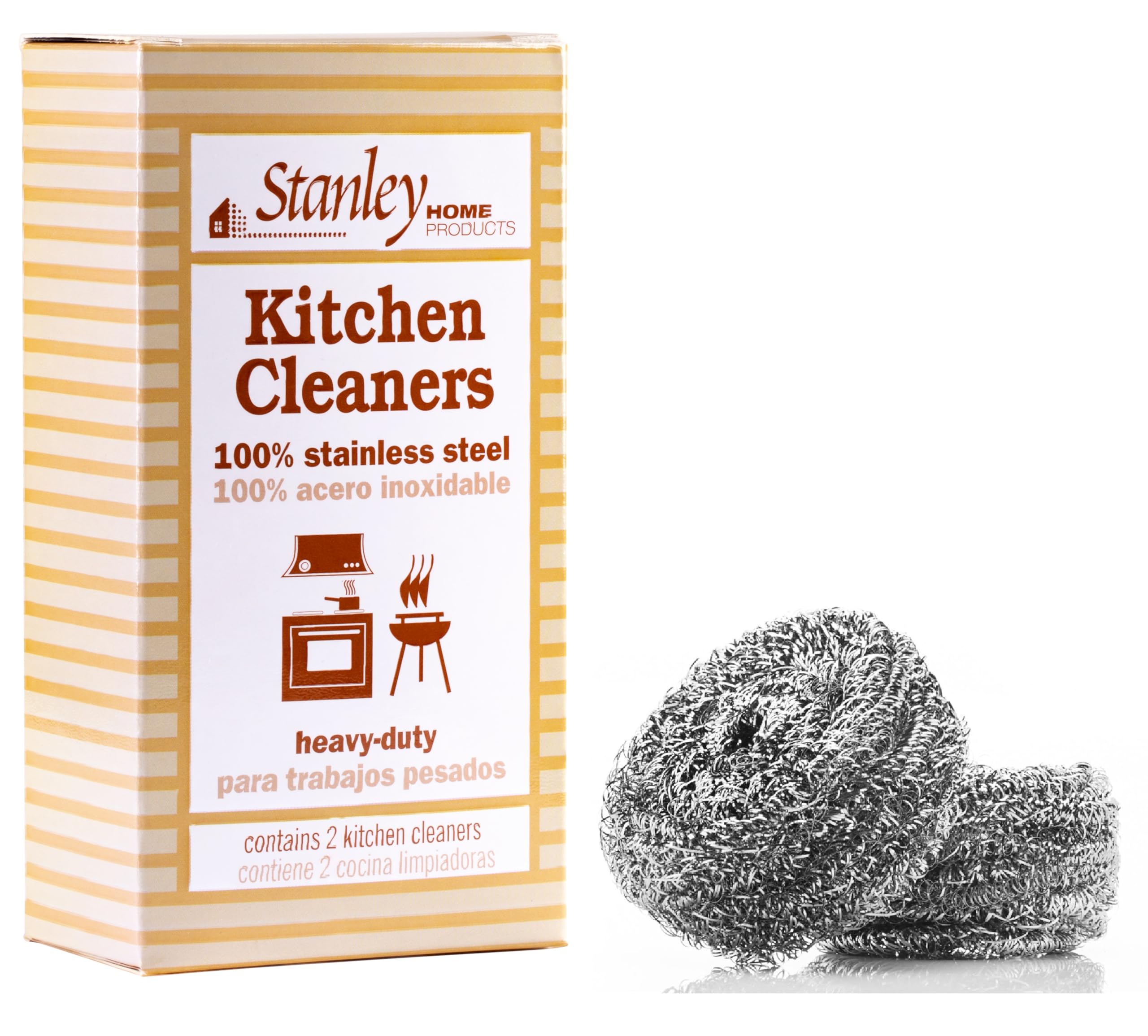 Amazon.com: Stanley Home Products Stainless Steel Kitchen Scouring ...