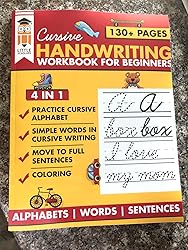 Amazon.com: Cursive Handwriting Workbook for Beginners: Premium cursive ...