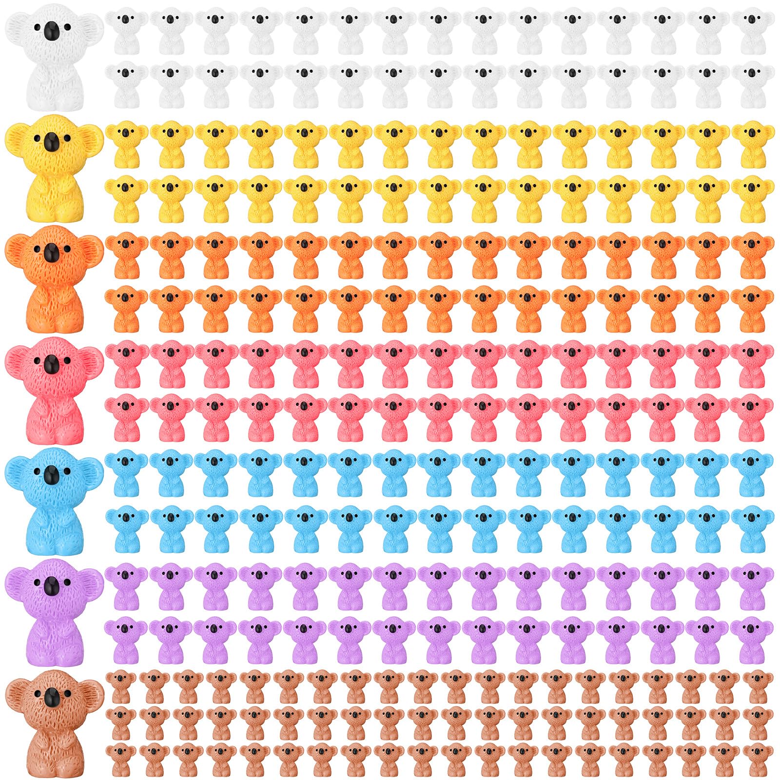 Amazon.com: Lineshading 90 Pcs Resin Koala Miniatures Mini Animals ...