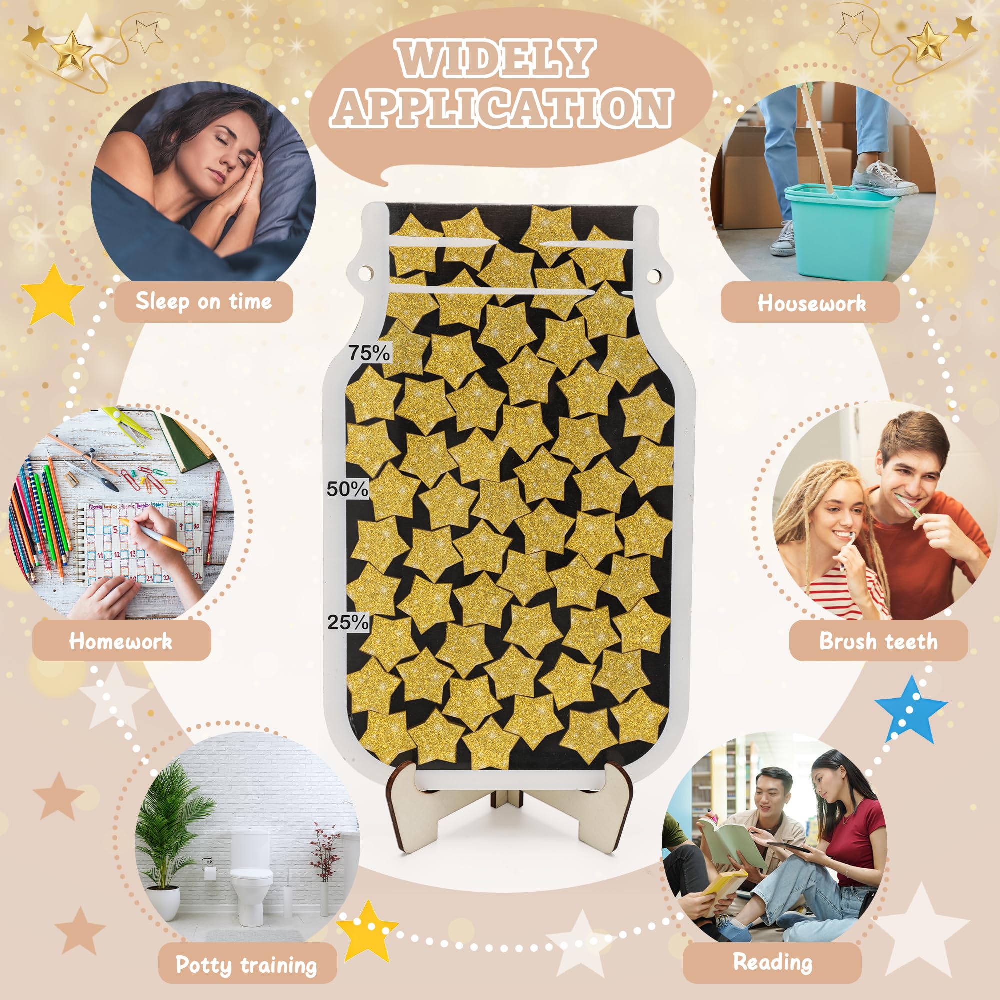 Snapklik.com : Gold Magnetic Reward Incentive Jar For Classroom ...