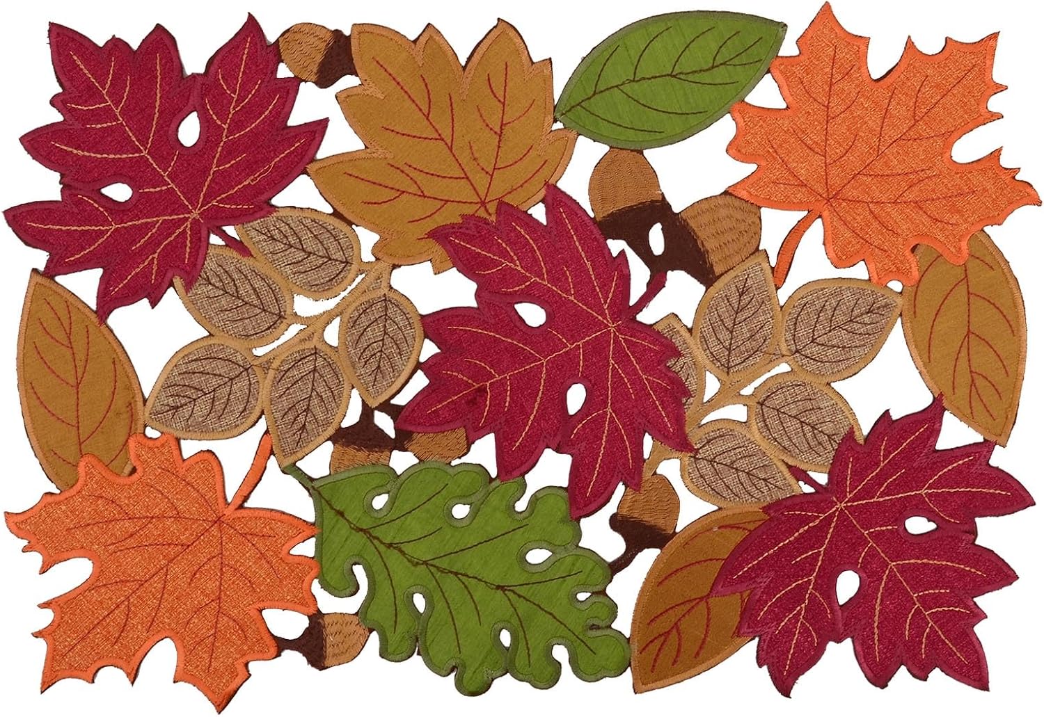 Amazon.com: Simhomsen Embroidered Fall Autumn Thanksgiving Multi-Color ...