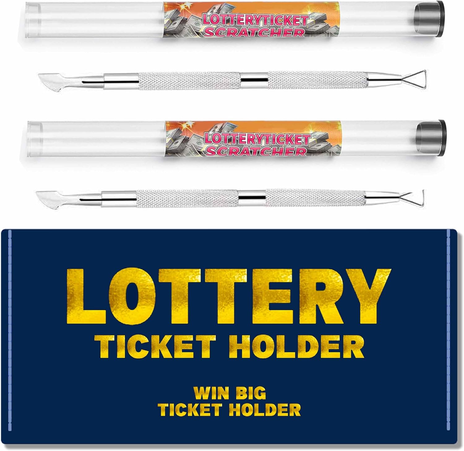 Amazon.com: nitaru Lottery Ticket Scratcher Tool, Scratch Off Stickers ...