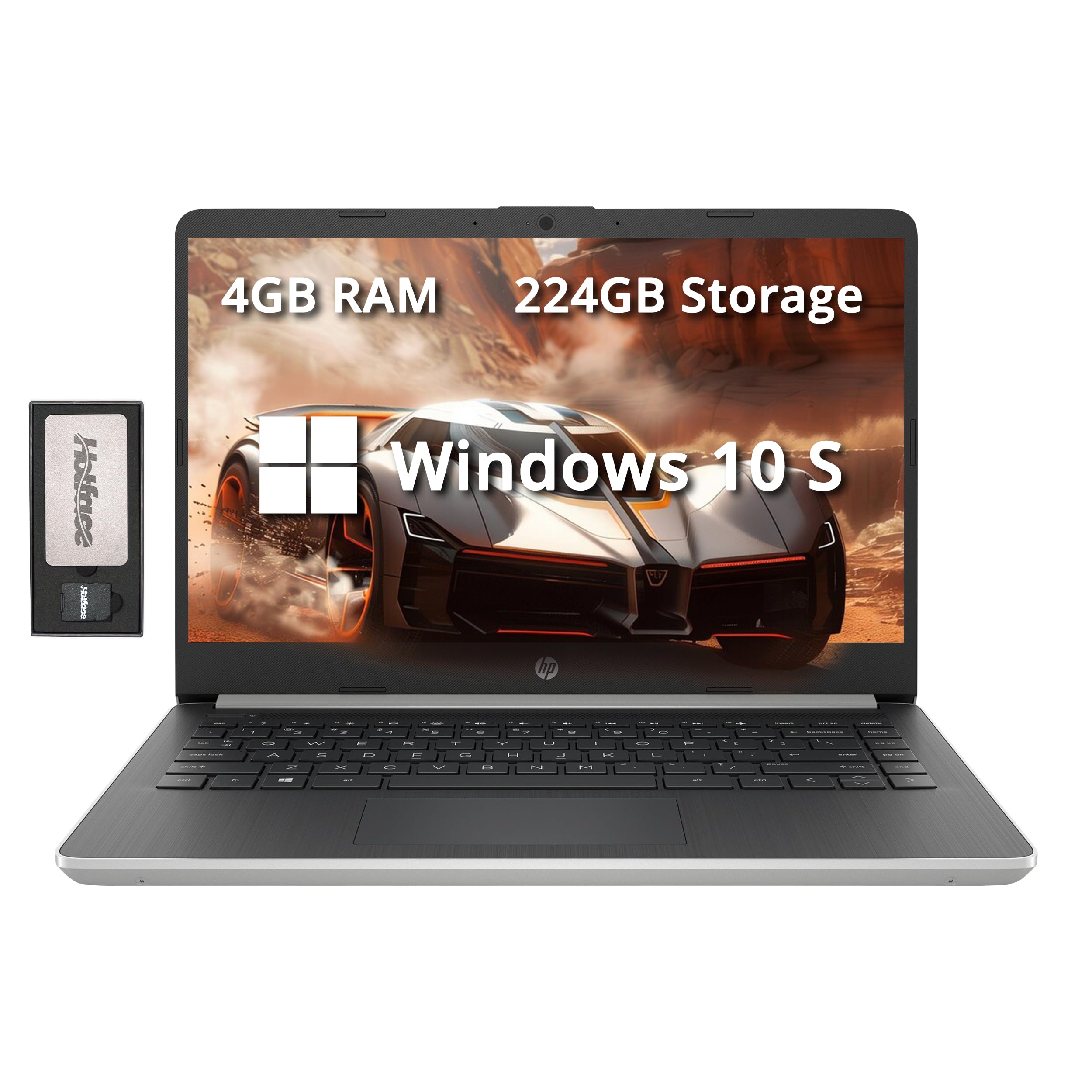 HP 14'' FHD Laptop, Intel Pentium Silver N5000, 4GB DDR4 RAM, 224GB ...