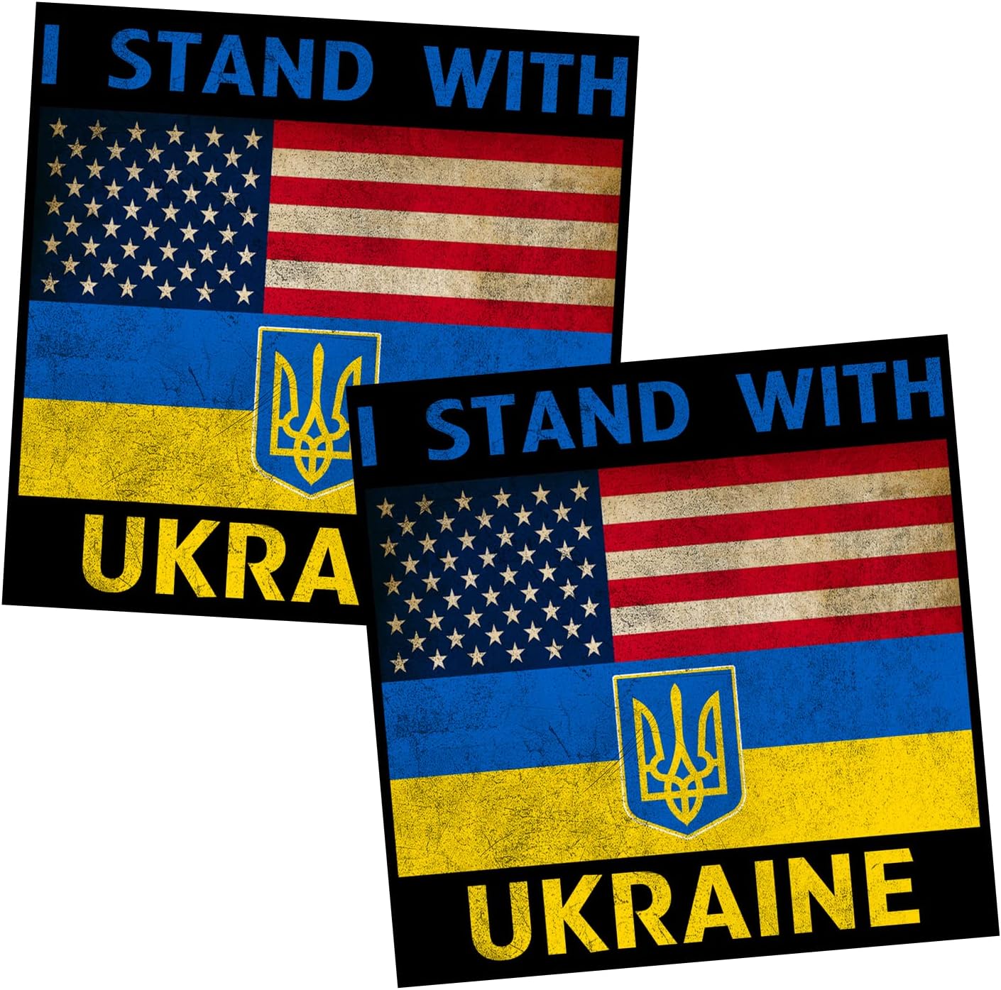 Amazon.com - 2 Pack I Stand with Ukraine Bumper Sticker for Car,Support ...