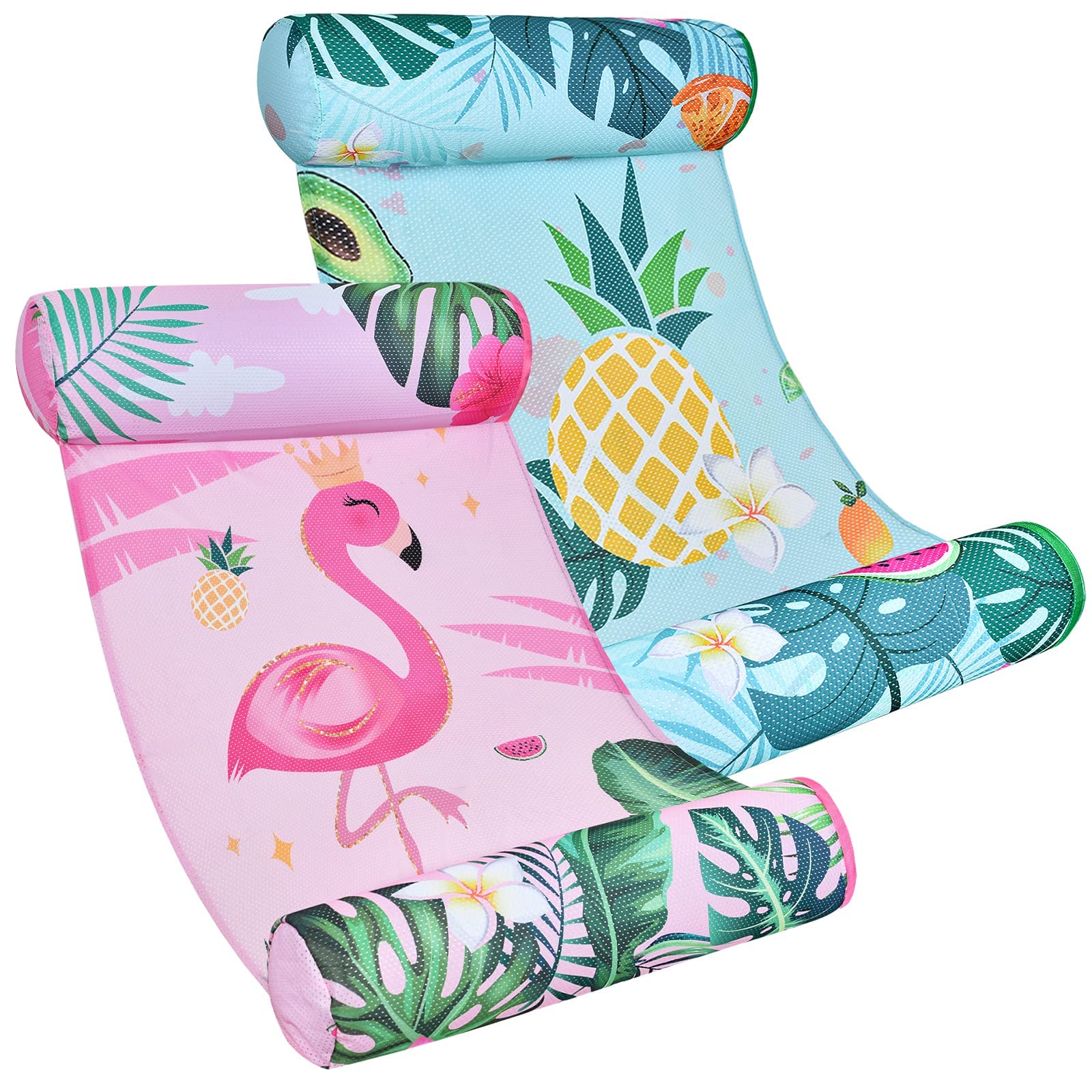 Snapklik.com : Pineapple Flamingo 2 Pack Pool Hammocks - Multi-Purpose ...