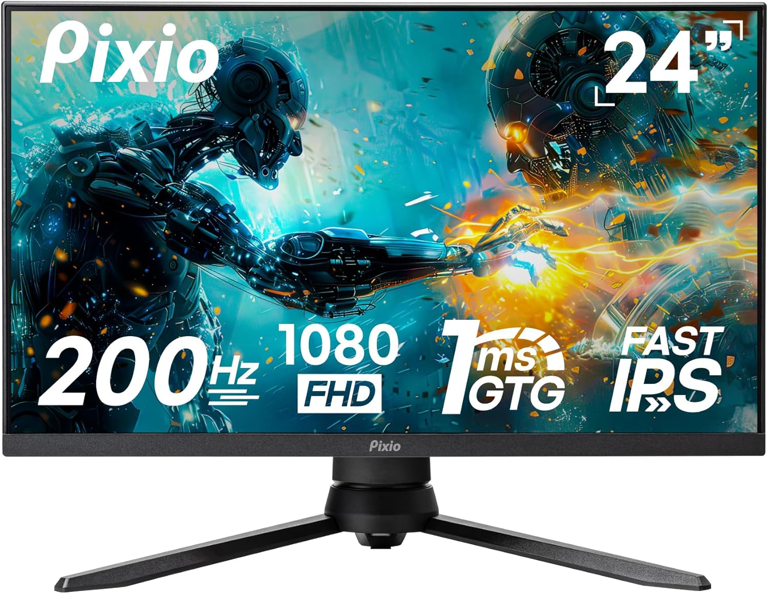 Amazon.com: Pixio PX248 PRO V2 24 inch 200Hz Refresh Rate FHD 1080p ...