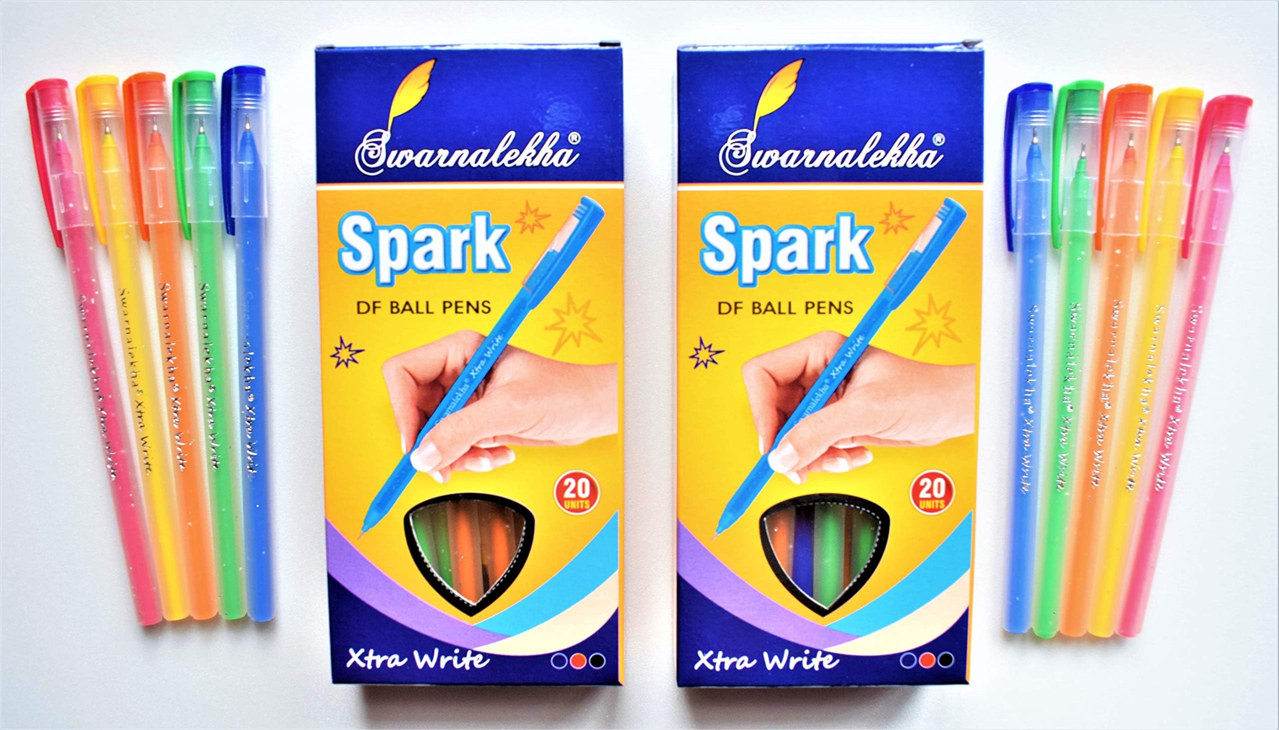 Swarnalekha® 100 Blue ALANZAR-KORE Use & Throw Ballpoint Pen Direct ...