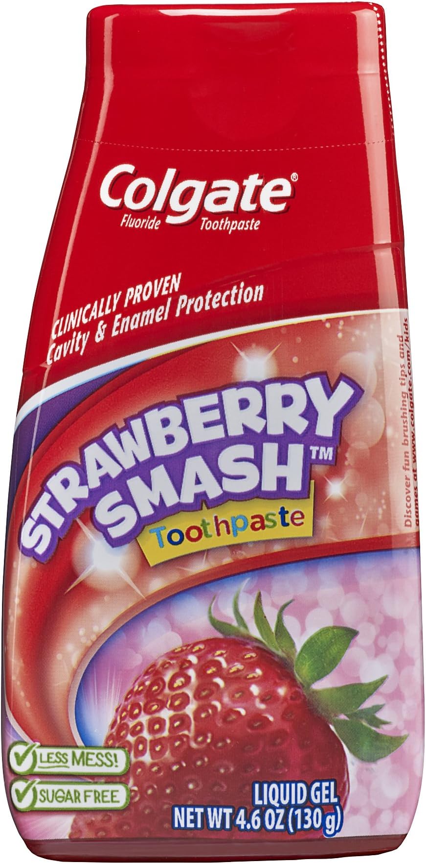 Amazon.com : Colgate Fluoride Toothpaste Strawberry Smash Liquid Gel 4. ...