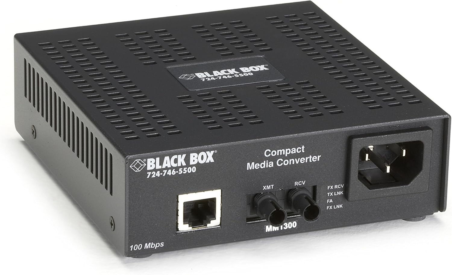 Amazon.com: Black Box FST ETH MED Conv 100-Mbps COP to 100-Mbps MM FBR ...