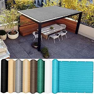 Amazon.co.jp: Sun Shade Veranda 1.6 x 8 m Large Size Sun Shade Cool ...