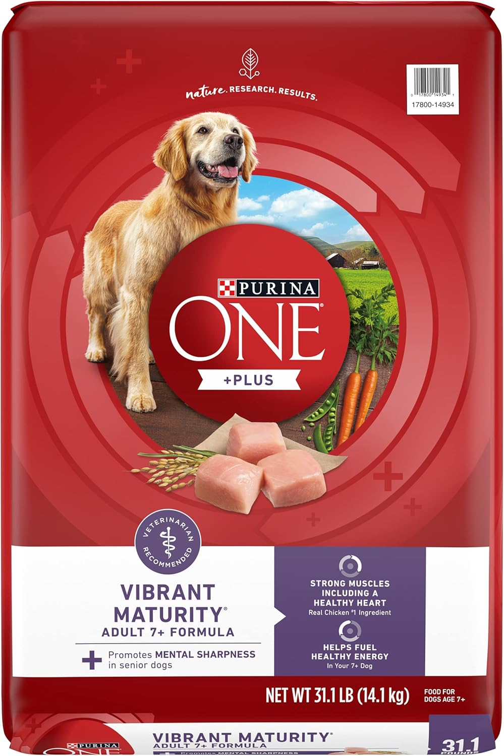 Purina ONE SmartBlend Vibrant Maturity Senior 7 Formula Alimento para ...