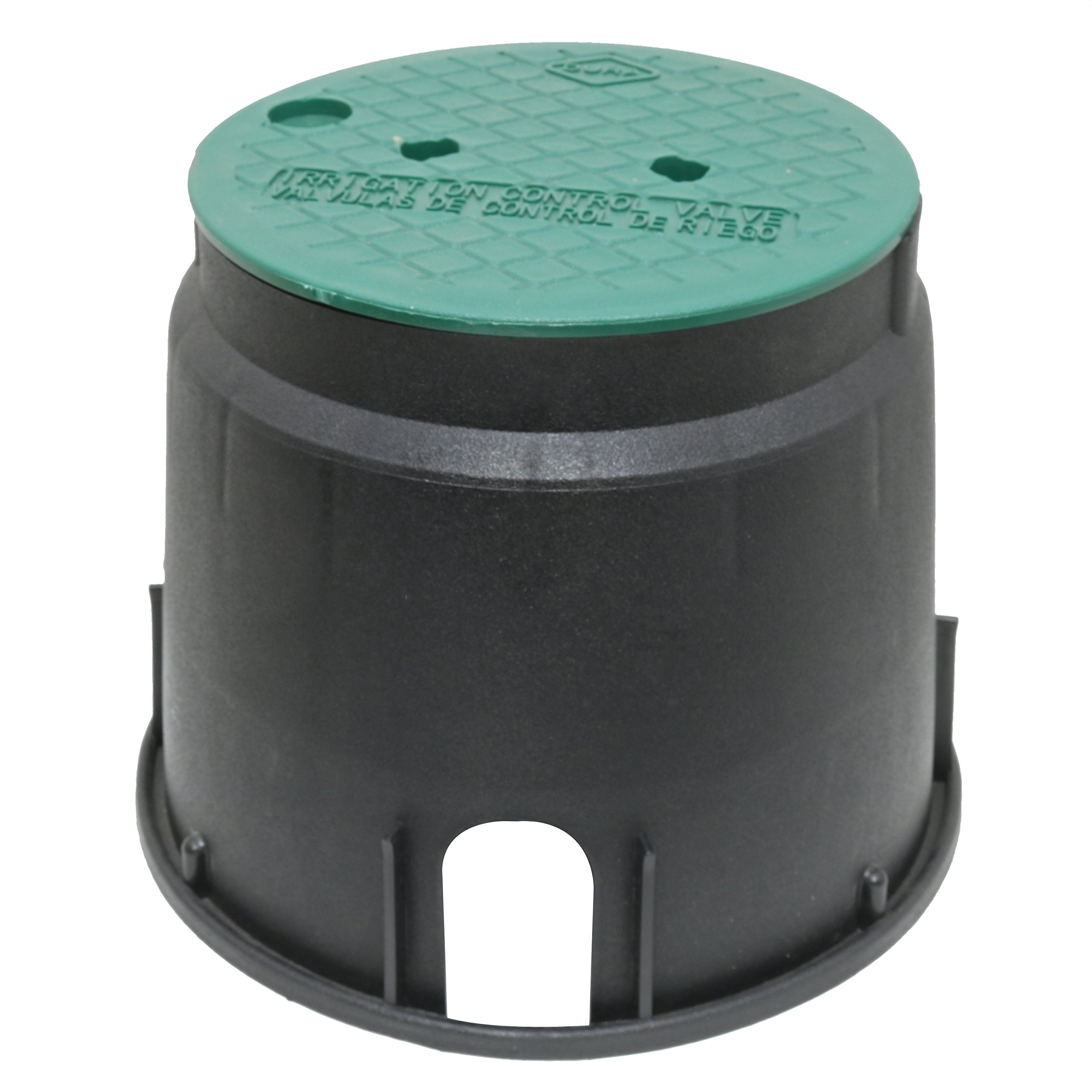 Amazon.com : Dura Plastic Products 10" Round Valve Box Black Box-Green ...