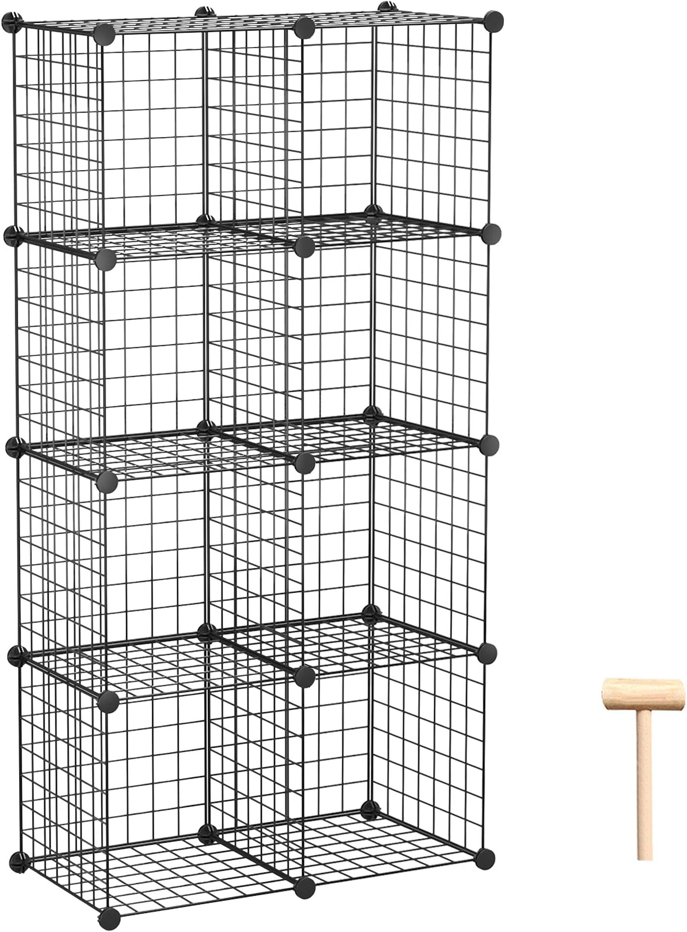 Amazon.com: C&AHOME Wire Cube Storage, 8-Cube Organizer Metal C Grids ...