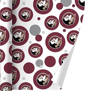 Amazon.com: GRAPHICS & MORE Florida State University Logo Gift Wrap ...