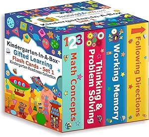 TestingMom.com Kindergarten-in-A-Box - Gifted Learning Flash Cards ...