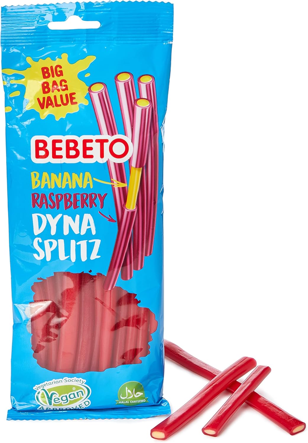 Bebeto Dyna Splitz Pencil Sweets, Delicious, Vegan, Made with Real ...