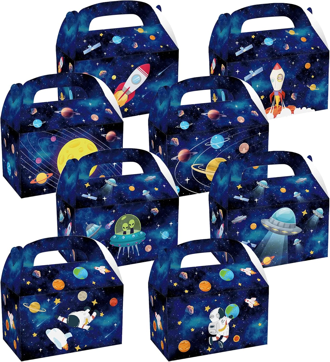 Amazon.com: CIEOVO 24 Pack Outer Space Party Favor Treat Boxes, Planet ...
