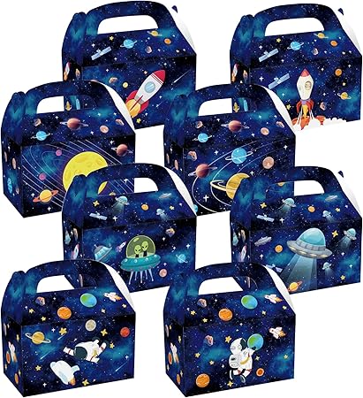 Amazon.com: CIEOVO 24 Pack Outer Space Party Favor Treat Boxes, Planet ...