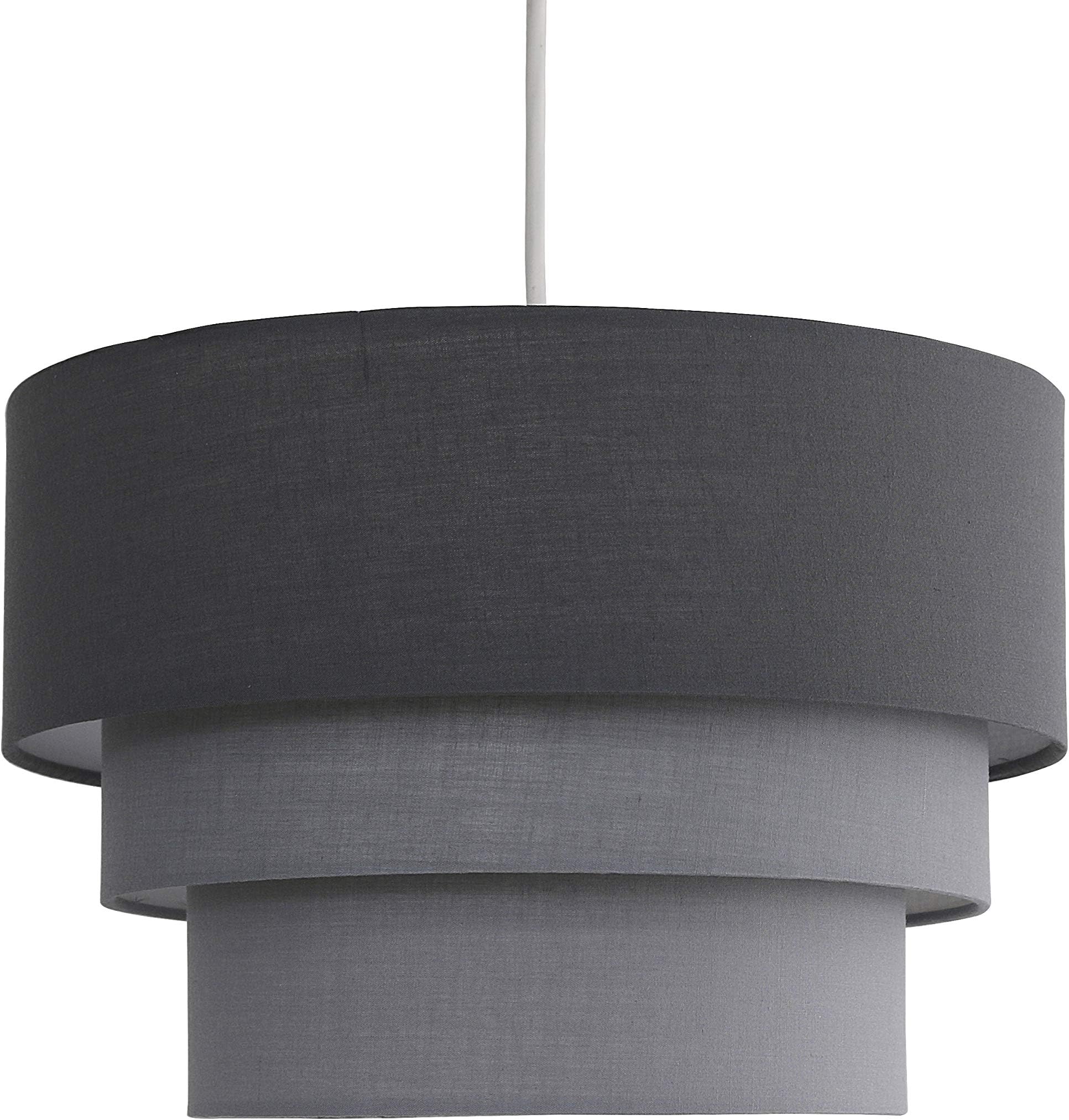 MiniSun Round Modern 3 Tier Fabric Ceiling Pendant Lamp Light Shade in ...