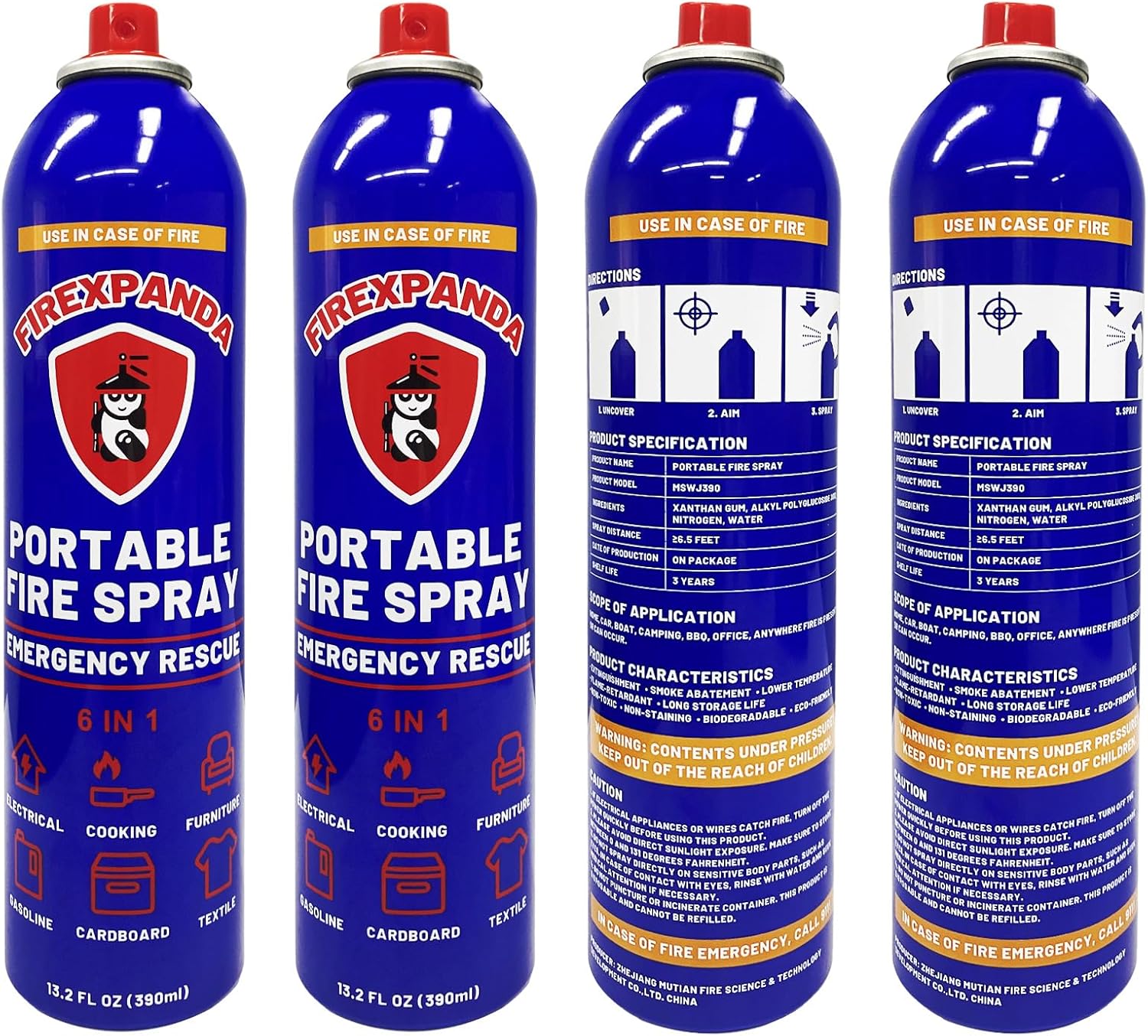 FIREXPANDA All-in-1 Safety Portable Fire Extinguishers for the House ...