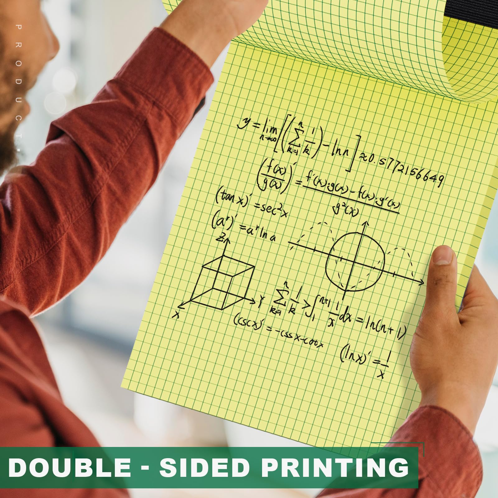 Snapklik.com : Graphing Paper, Grid Paper, 4x4 Graph Paper Legal Pad ...