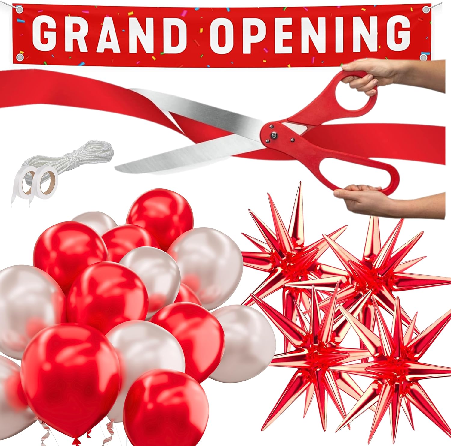Amazon.com: Grand Opening Ribbon Cutting Ceremony Kit – Giant Scissors ...