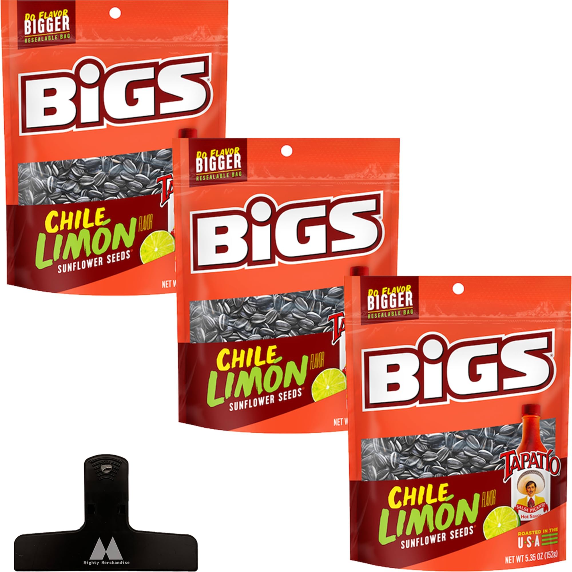 Amazon.com: BIGS Chile Limon Flavored Sunflower Seeds - 5.35 oz Bags ...