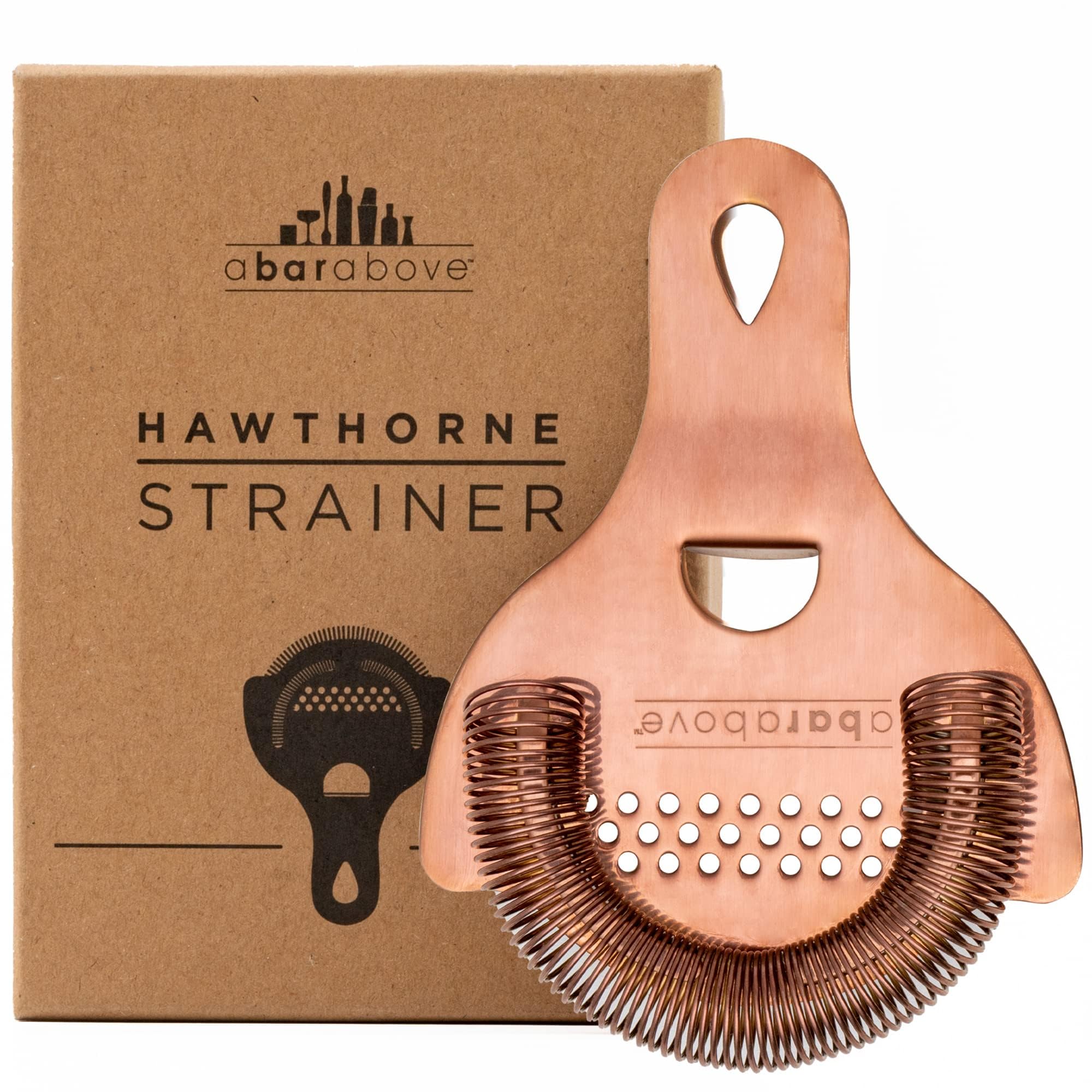 Amazon.com: A Bar Above Antique Copper Hawthorne Strainer Cocktail ...