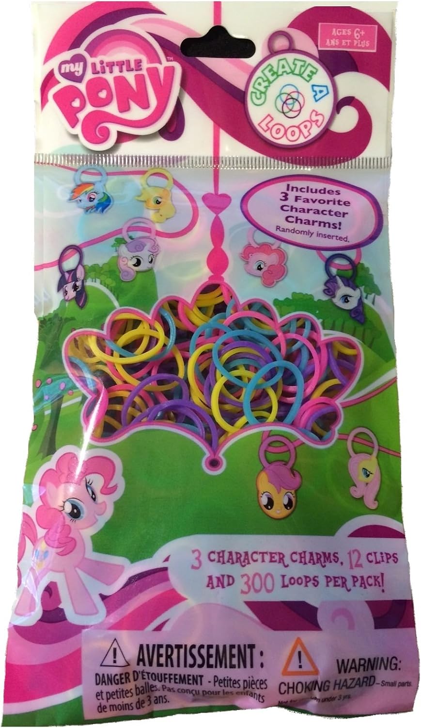 MLP My Little Pony Creat a Loops Loom Bands Includes : 300 Loom Bands ...