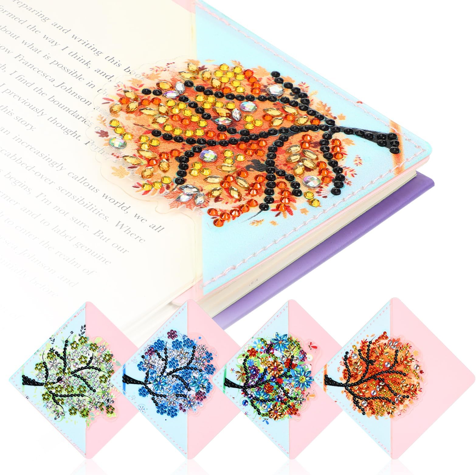 Amazon.com: 8 Pcs Diamond Art Bookmarks Kit for Adult with Ergonomic ...