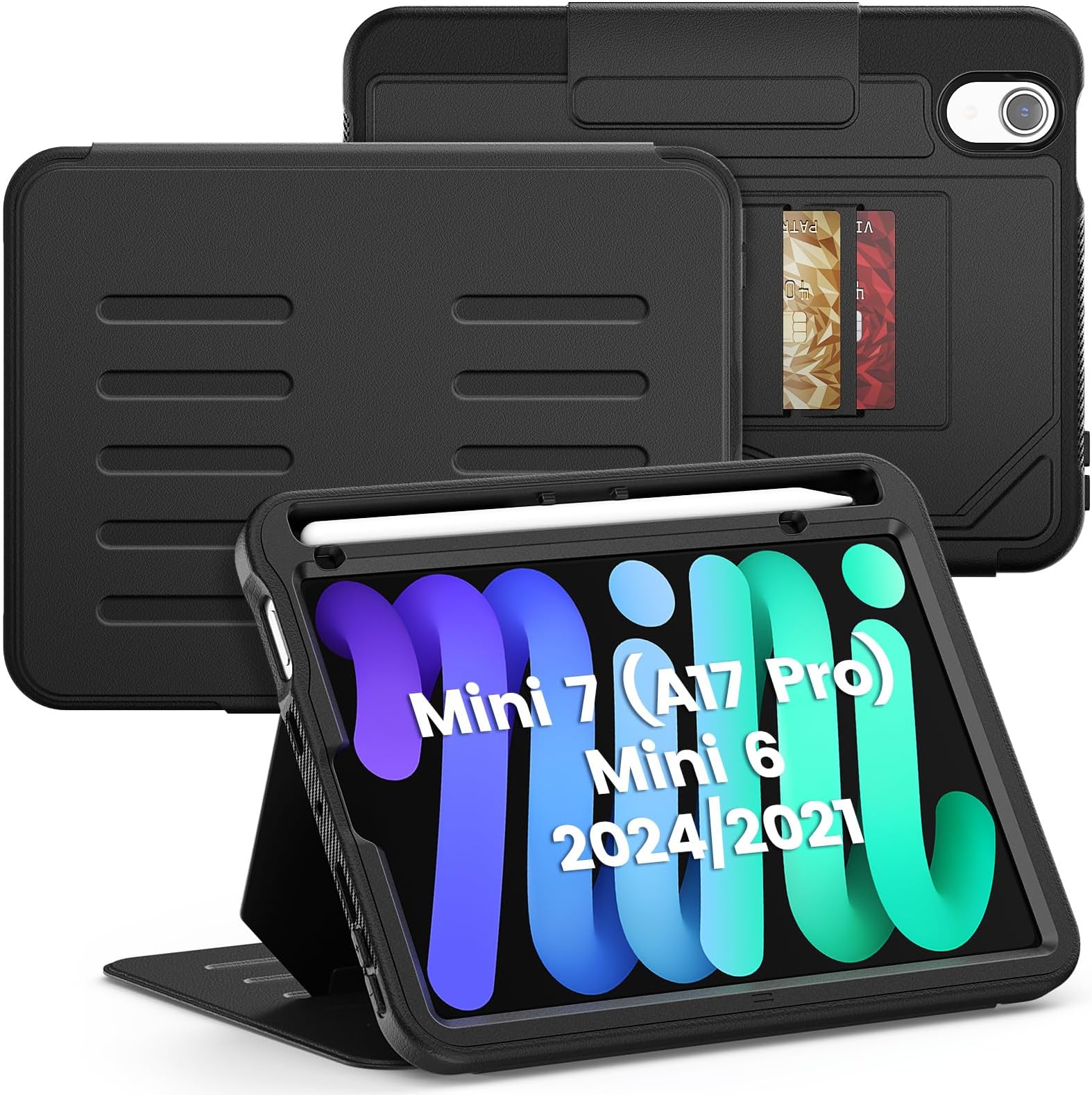 Amazon.com: SEYMAC stock Case for iPad Mini 7 (A17 Pro)/ Mini 6 8.3 ...