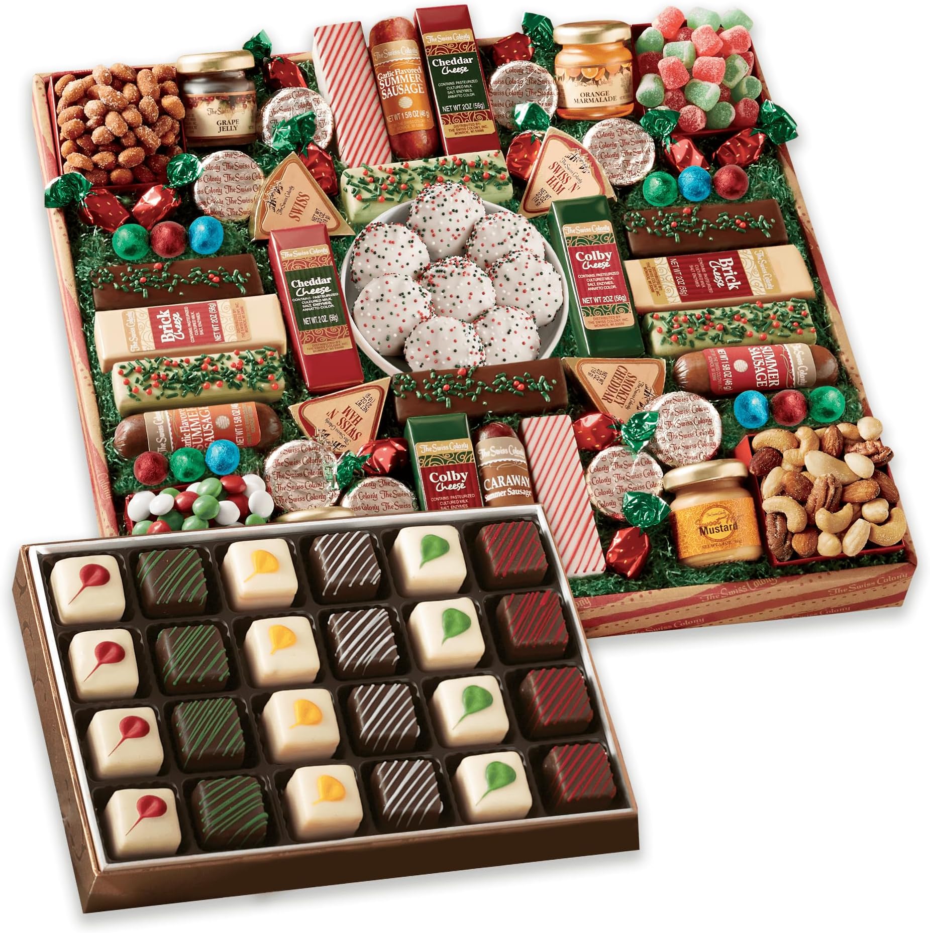 Amazon.com : The Swiss Colony 43 Season Pleasers and Petits Fours Gift ...