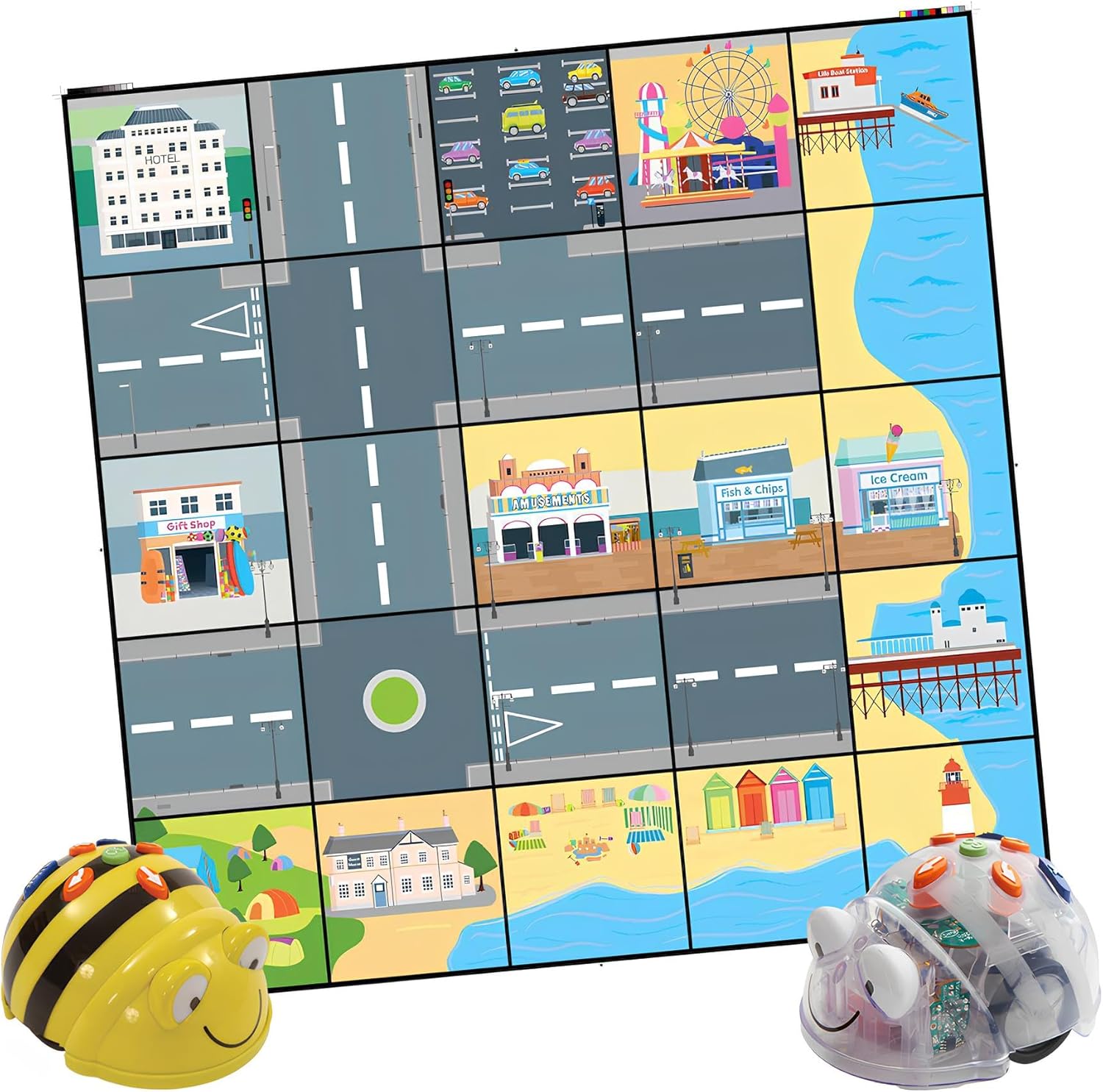 Amazon.com: TTS Seaside Mat for Bee-Bot or Blue-Bot Educational Coding ...
