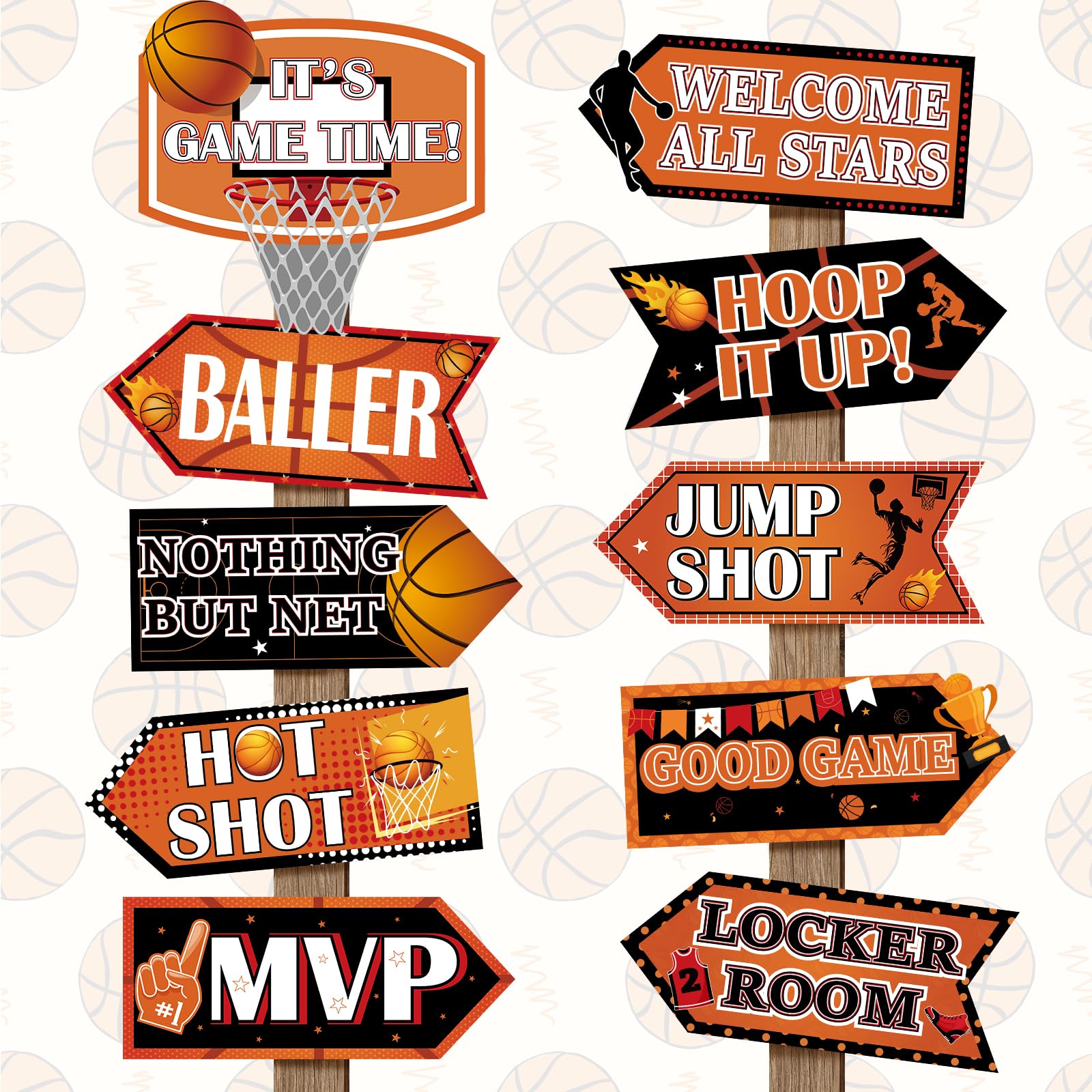 Amazon.com: 20 Pieces Basketball Party Decorations Basketball Party ...