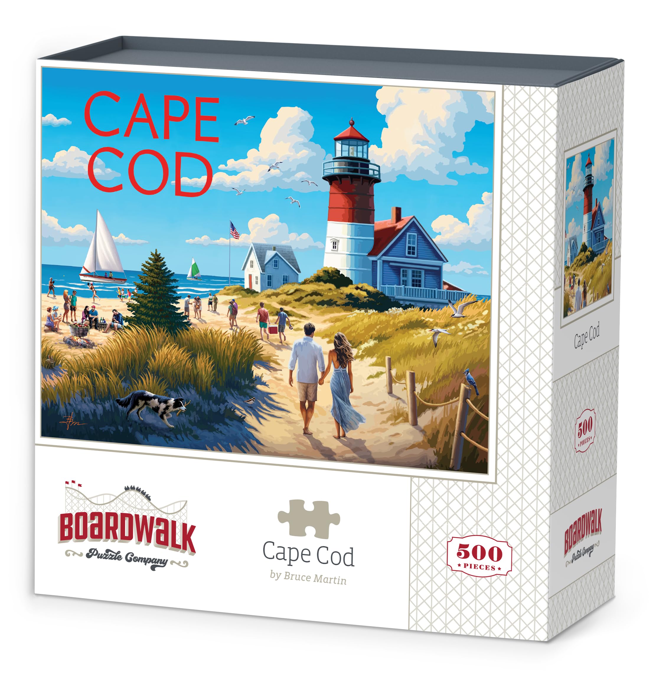 Amazon.com: Boardwalk Puzzles Cape Cod, 500 Piece Jigsaw Puzzle for ...