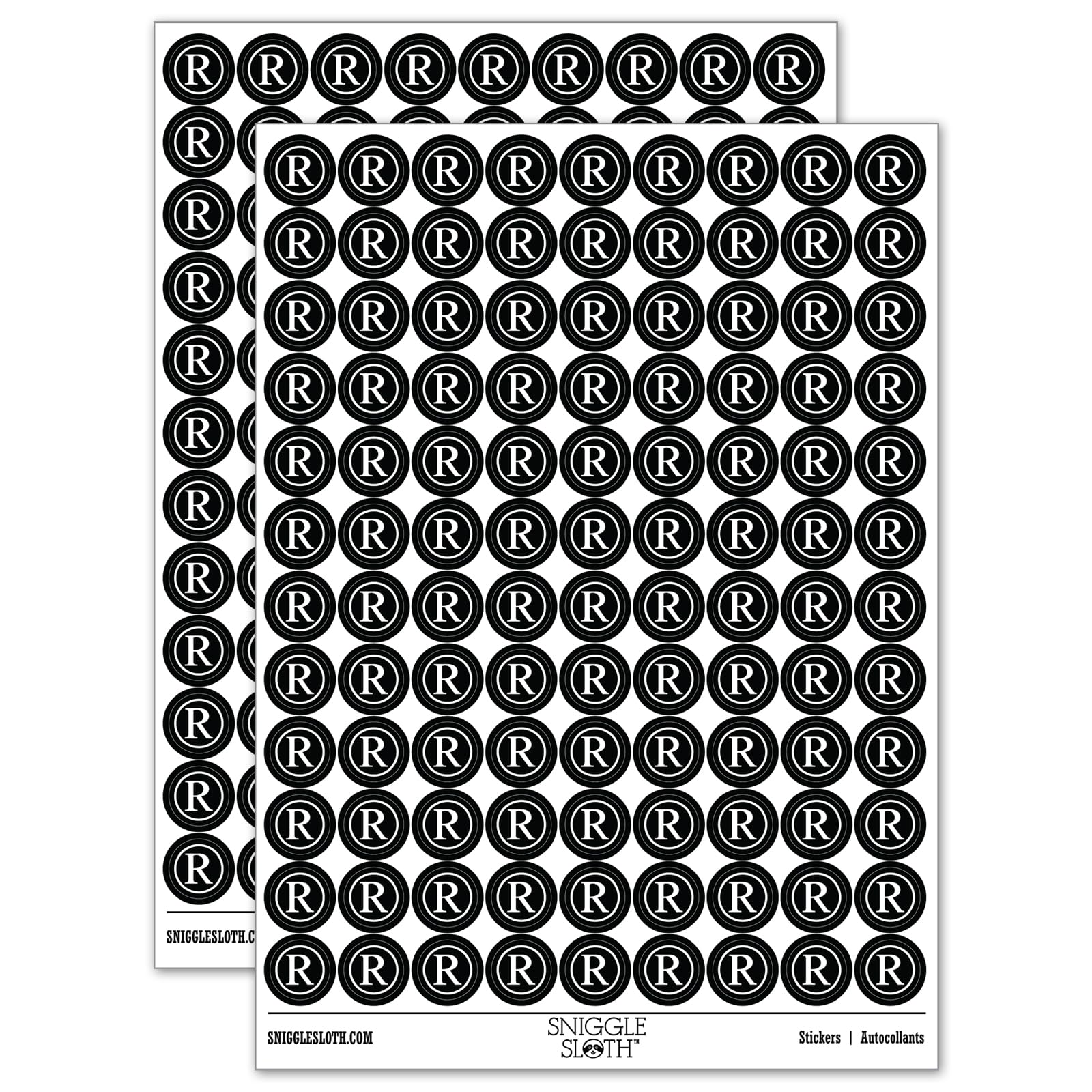 Amazon.com: Registered Trademark Symbol 200+ Round Stickers - Gloss ...